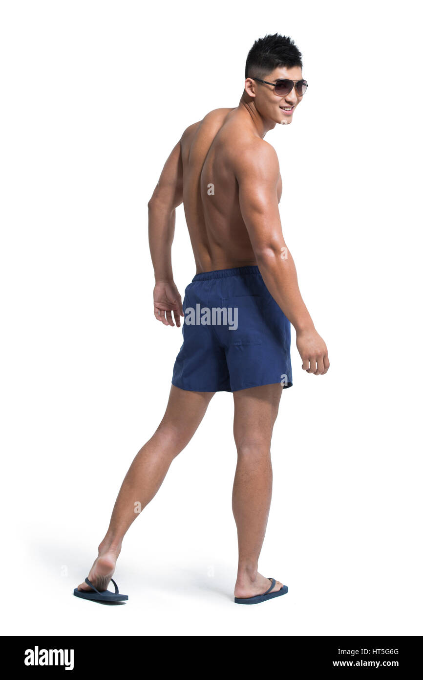 Wearing Swimming Trunks Stock Photos & Wearing Swimming Trunks Stock ...