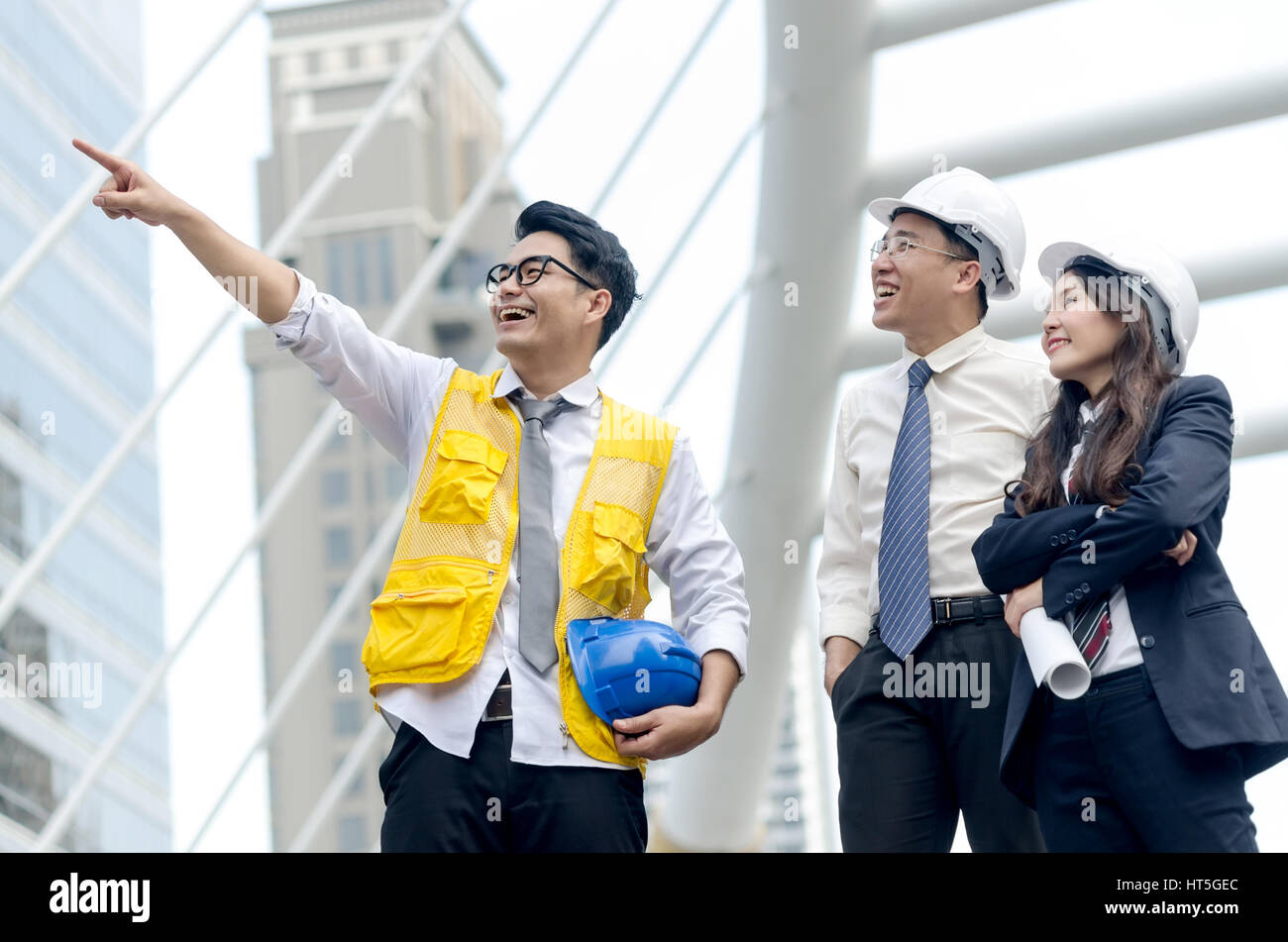 Three architects hi-res stock photography and images - Alamy