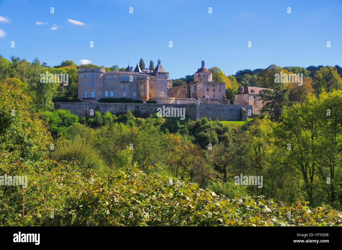 Chastellux-sur-Cure Chateau, Burgundy in France Stock Photo - Alamy