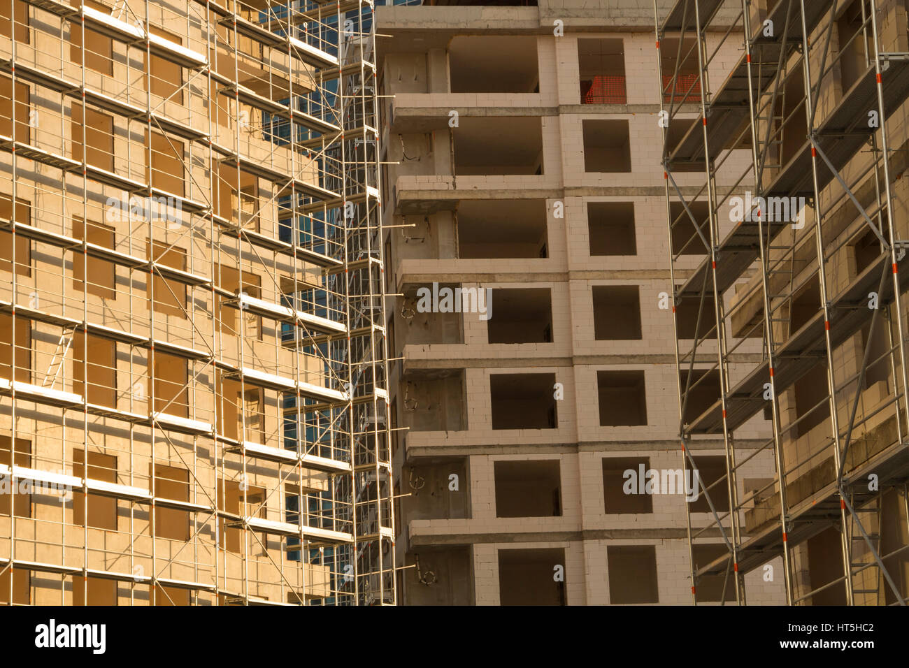 Building construction site horizontal view Stock Photo - Alamy