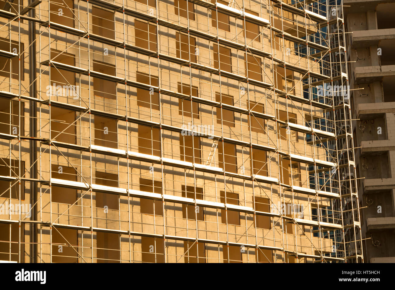 Building construction site horizontal view Stock Photo - Alamy