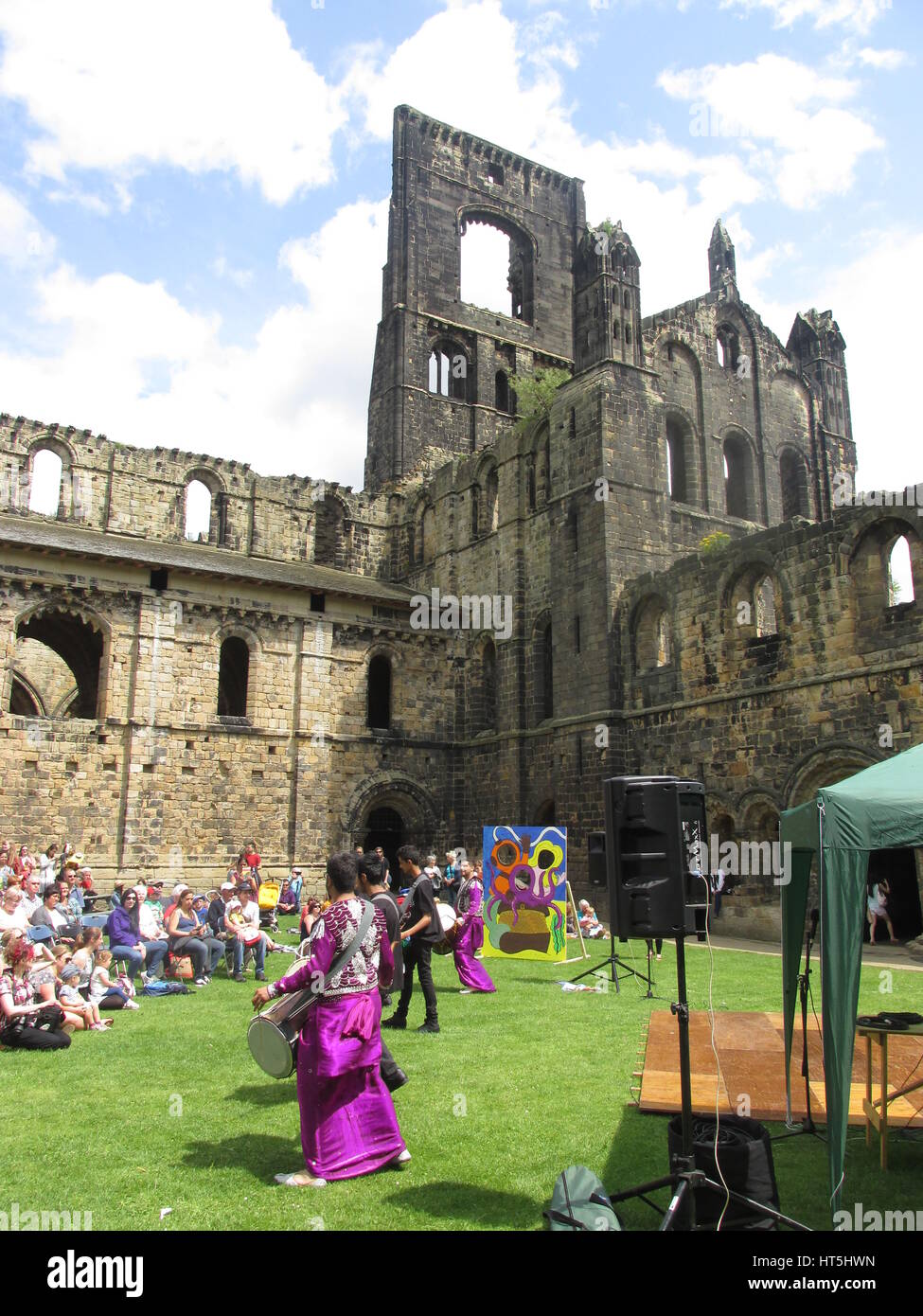 Kirkstall Abbey Festival. Held in the grounds of the Leeds Monastery ...