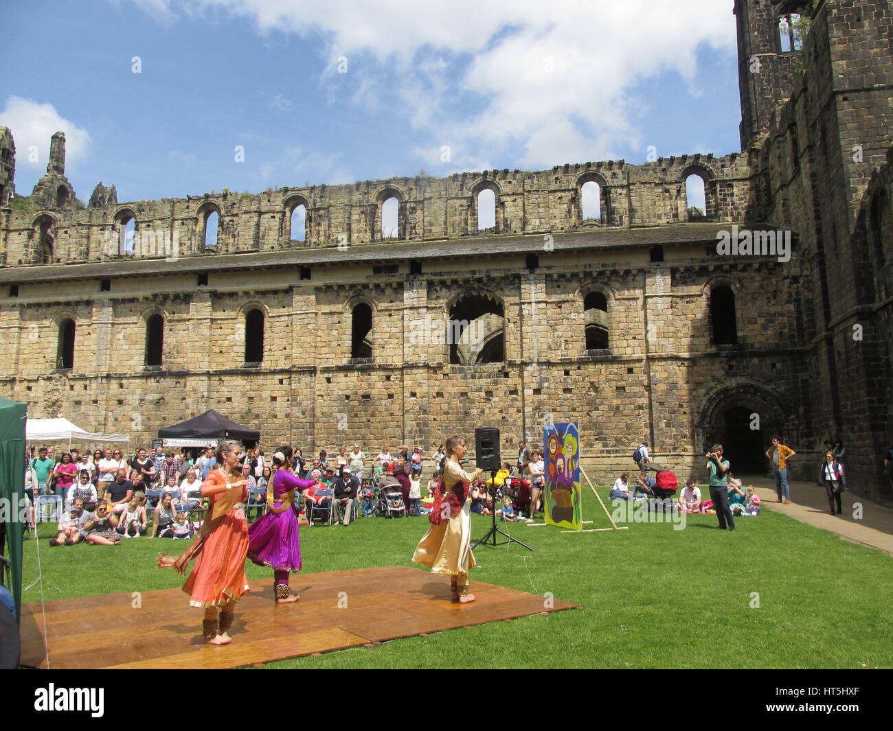 Kirkstall Abbey Festival. Held in the grounds of the Leeds Monastery ...