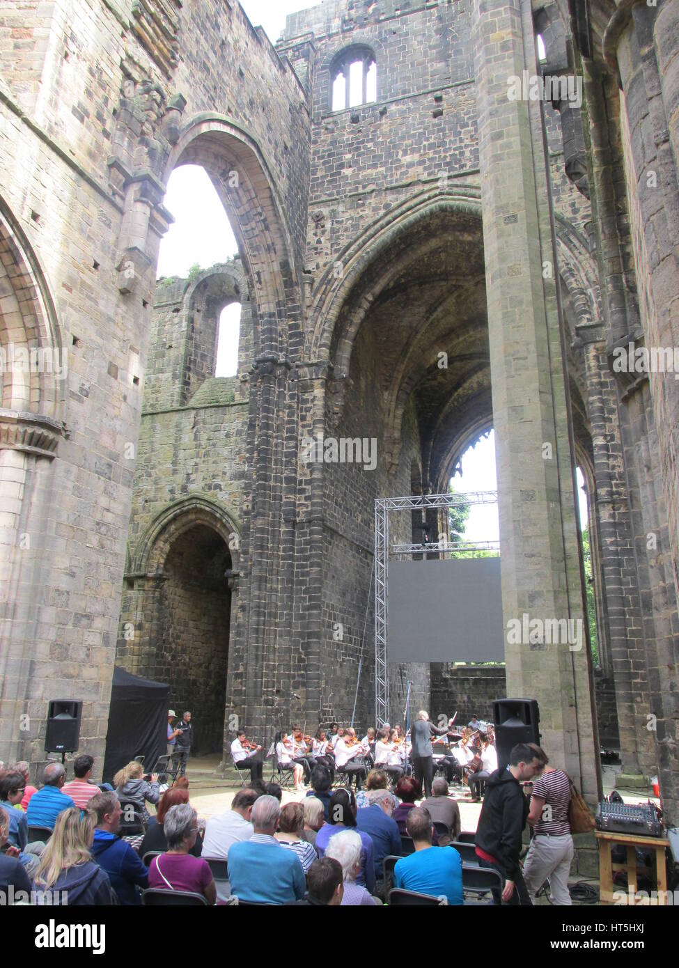 Kirkstall Abbey Festival. Held in the grounds of the Leeds Monastery ...