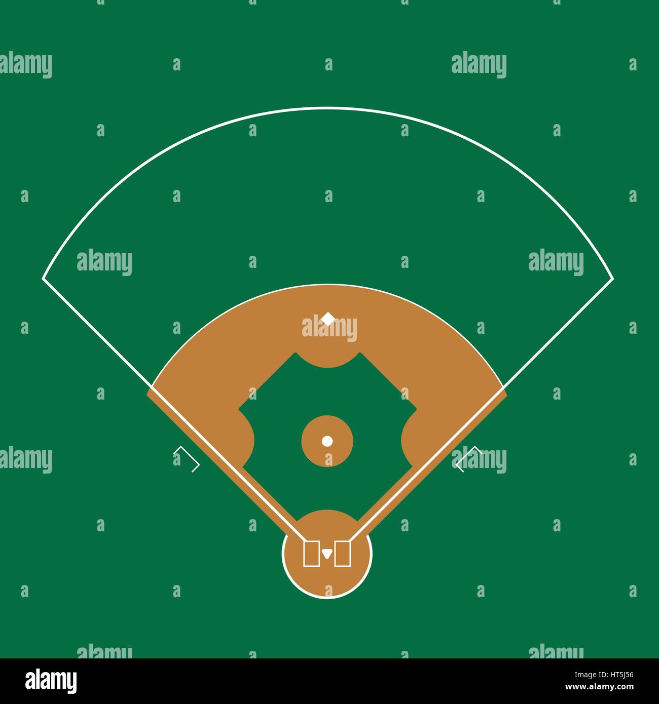 Baseball field illustration Stock Vector Image & Art - Alamy
