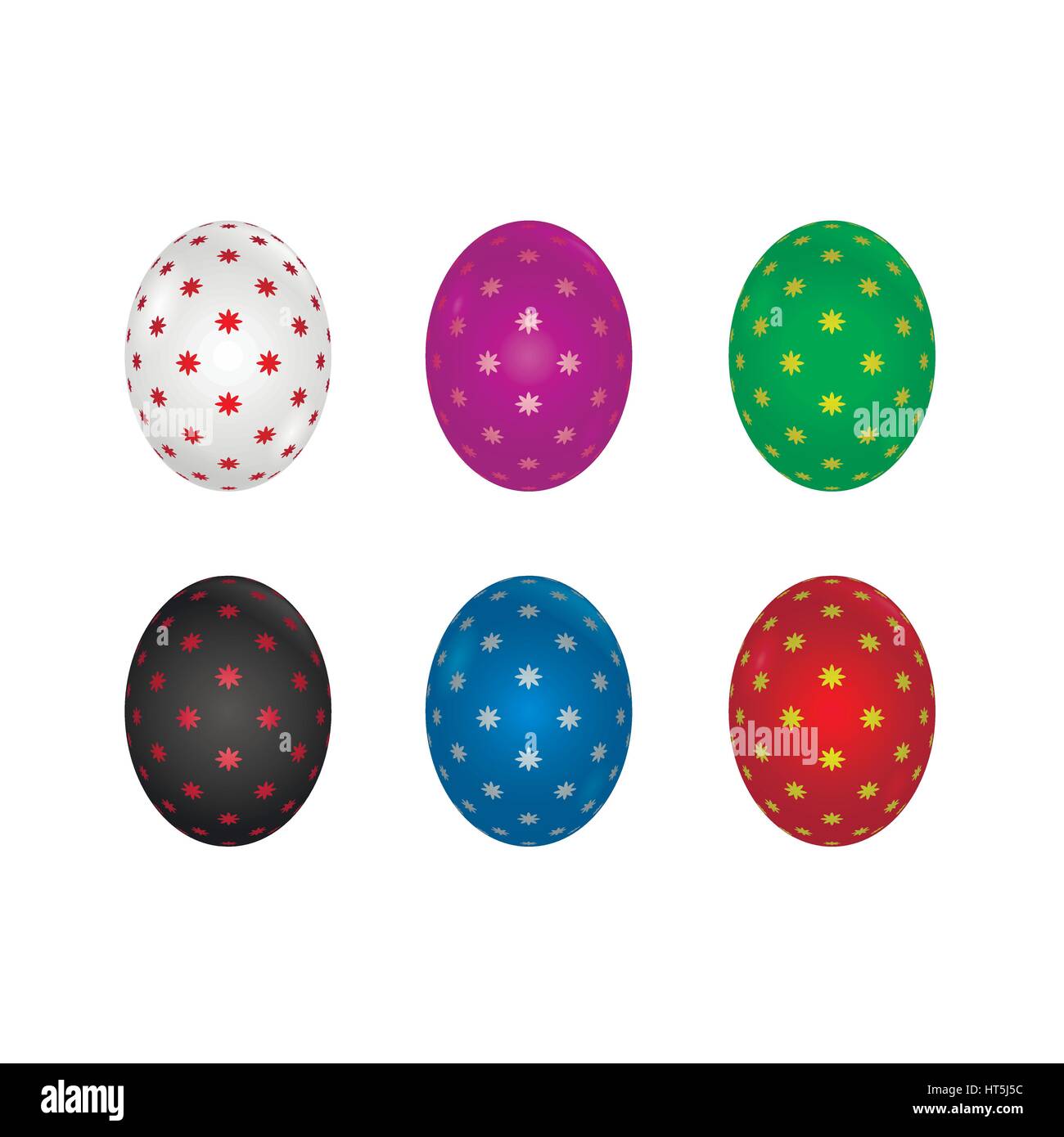 Easter egg set Stock Vector Image & Art - Alamy