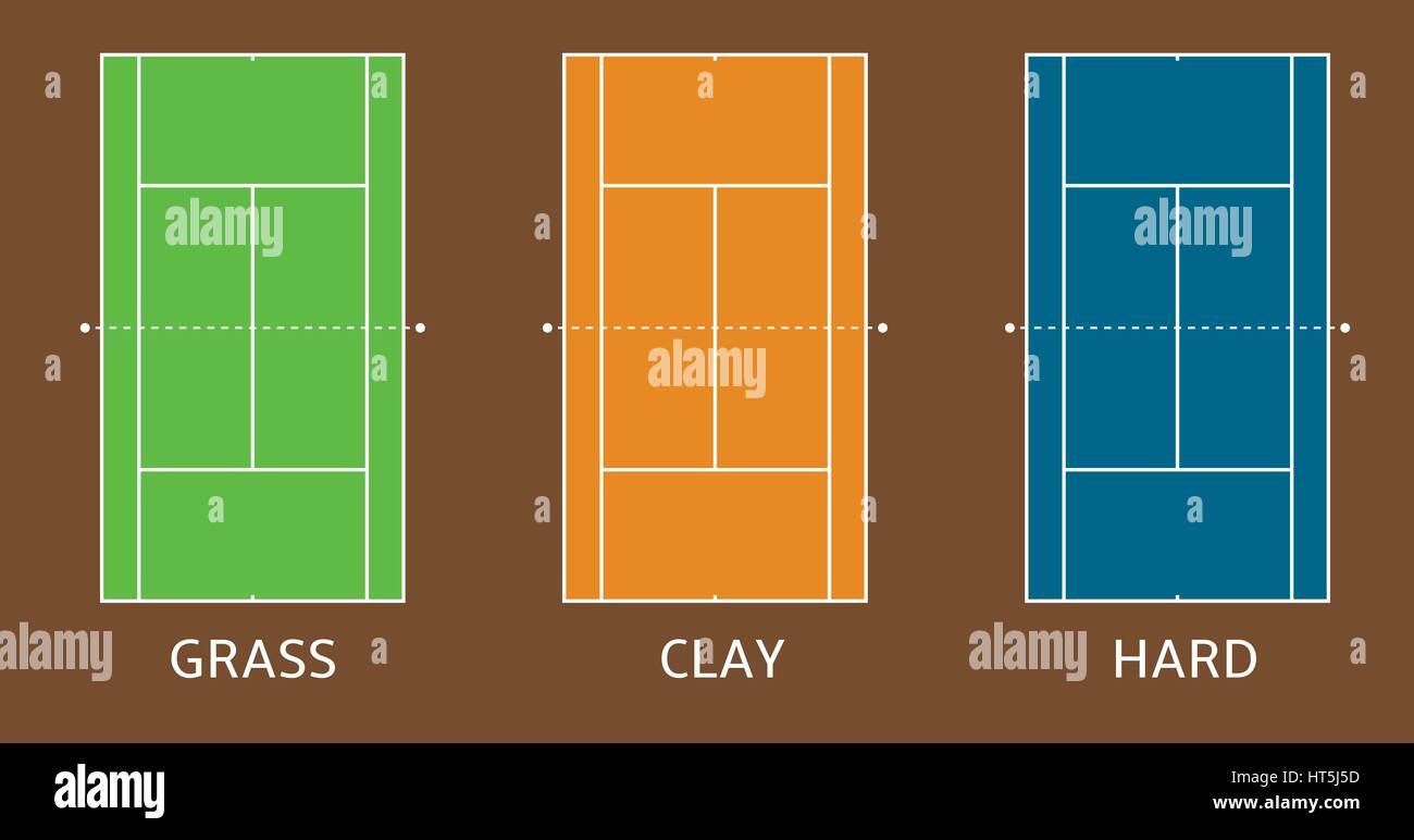 Tennis court set Stock Vector Image & Art - Alamy