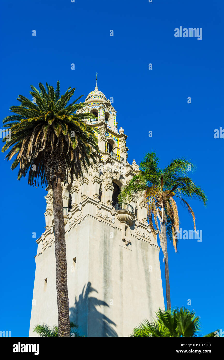 California tower in Balboa park, San Diego Stock Photo - Alamy