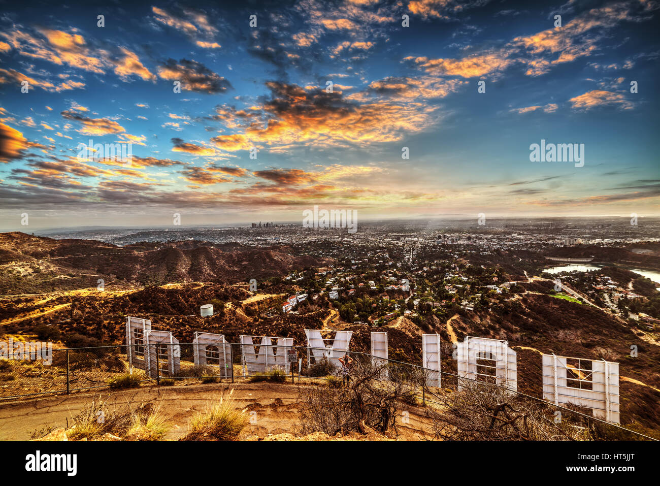 Behind the hollywood sign High Resolution Stock Photography and Images ...