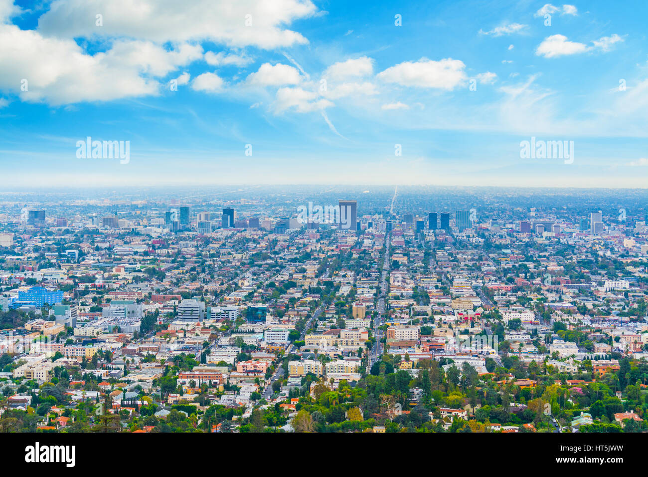 Los Angeles seen from Mount Lee, California Stock Photo - Alamy