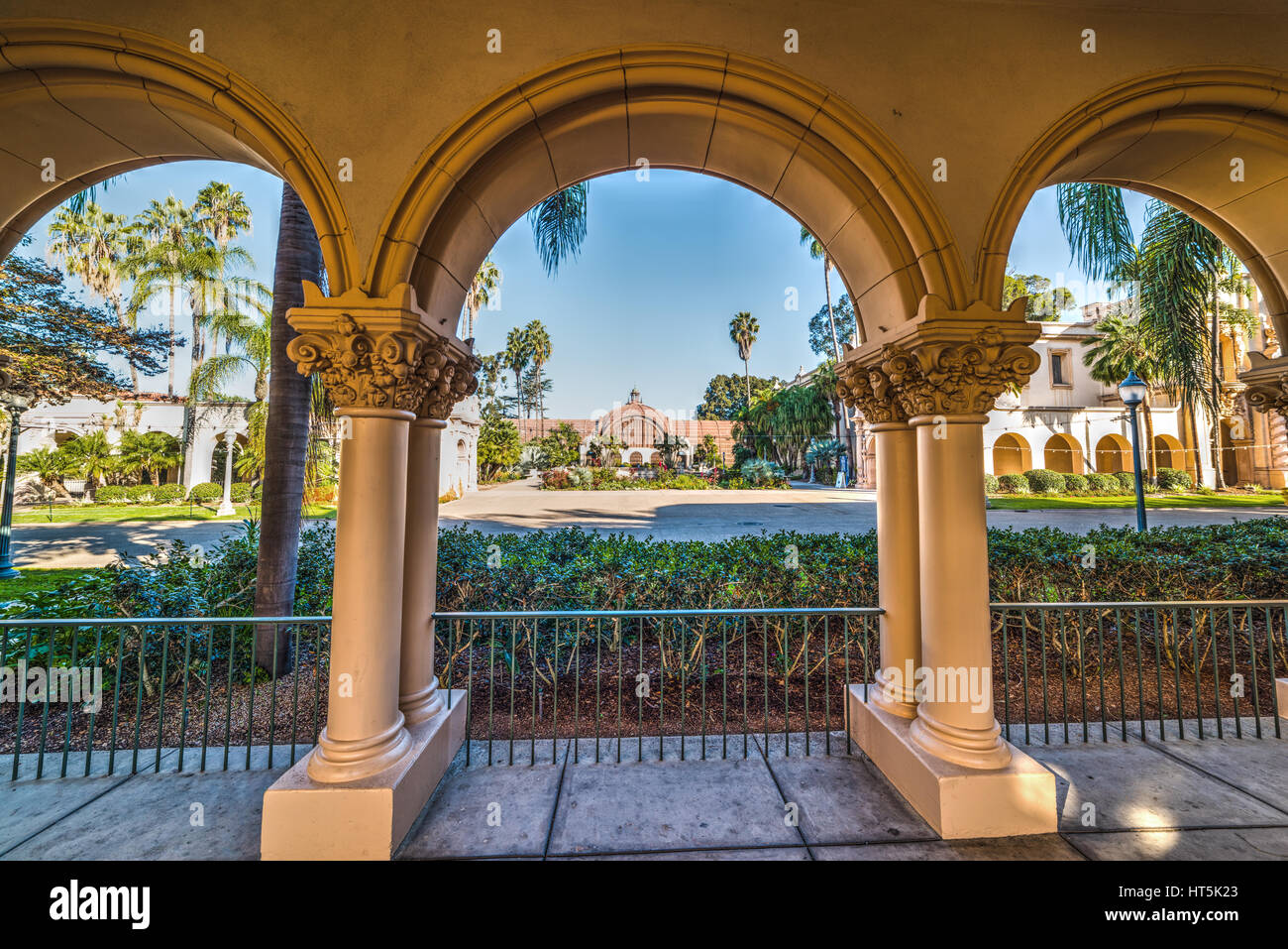 arcade in Balboa Park, San Diego Stock Photo - Alamy