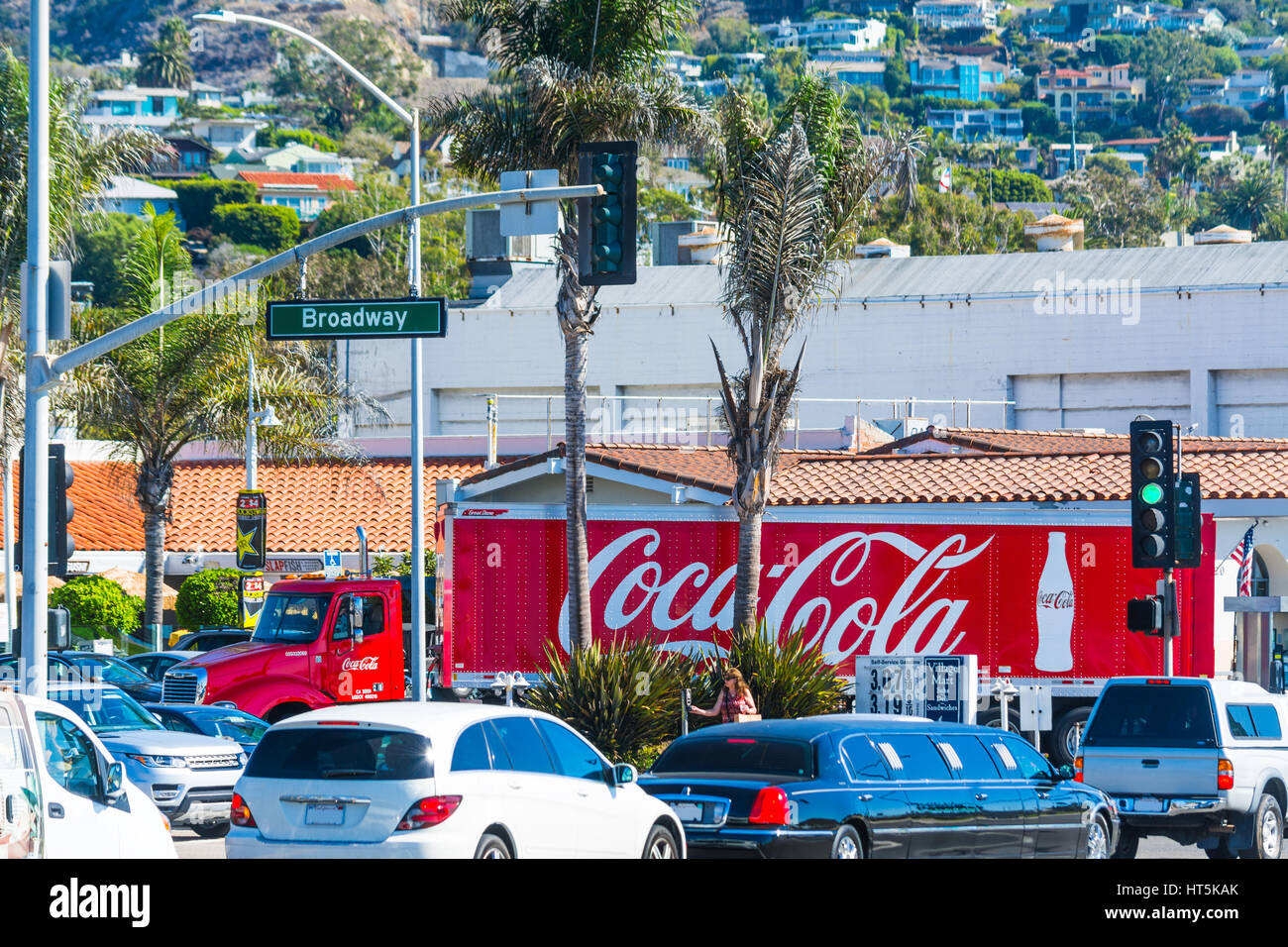 Laguna beach road sign hi-res stock photography and images - Alamy