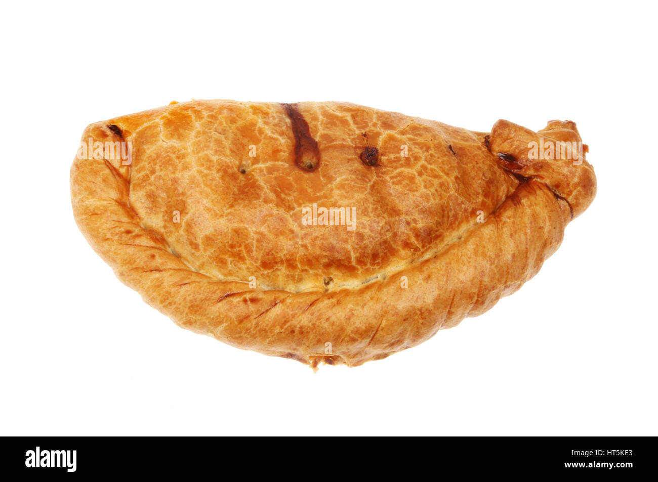 Cornish pasty isolated against white Stock Photo - Alamy