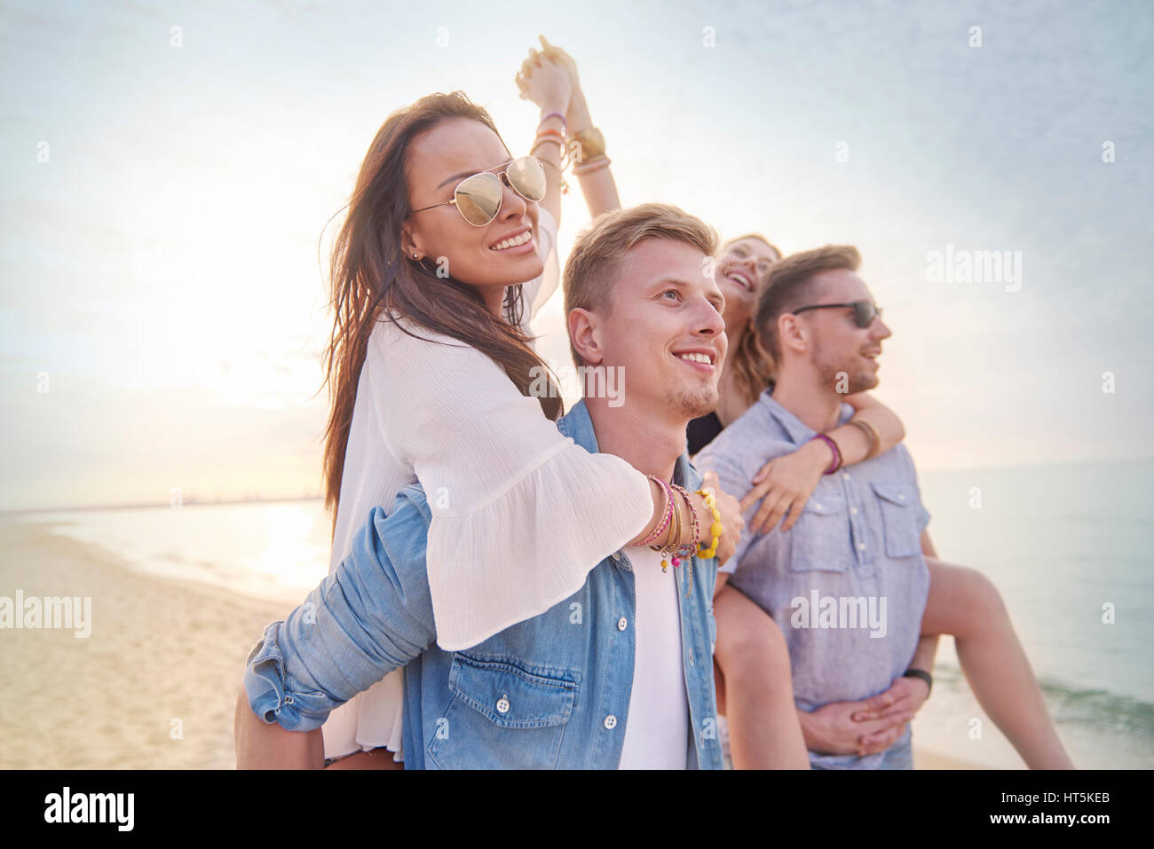 Amazing moments with best friends Stock Photo - Alamy