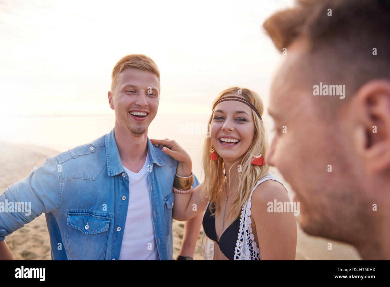Friends with common sense of humor Stock Photo - Alamy