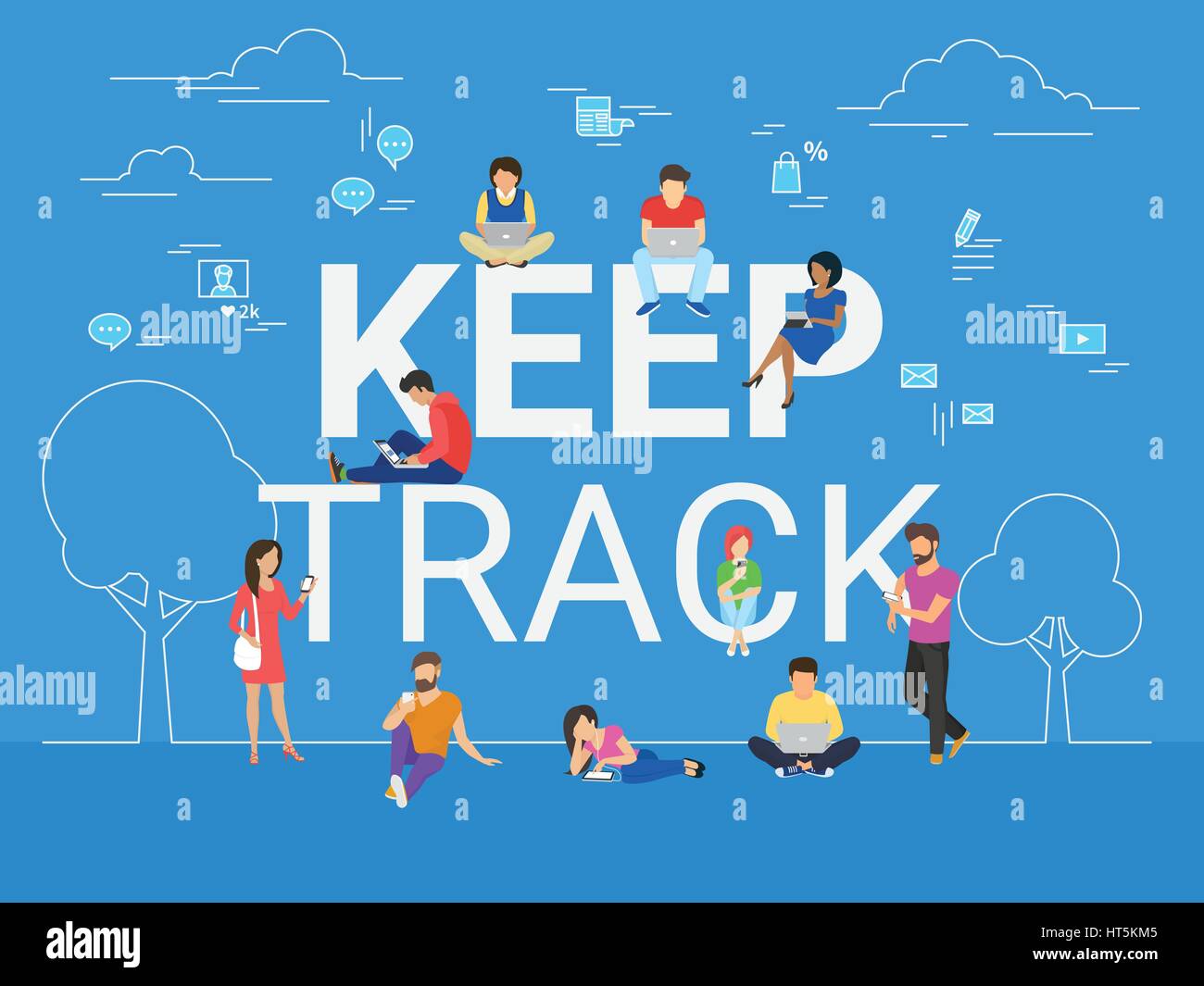 Keep track Stock Vector Images - Alamy