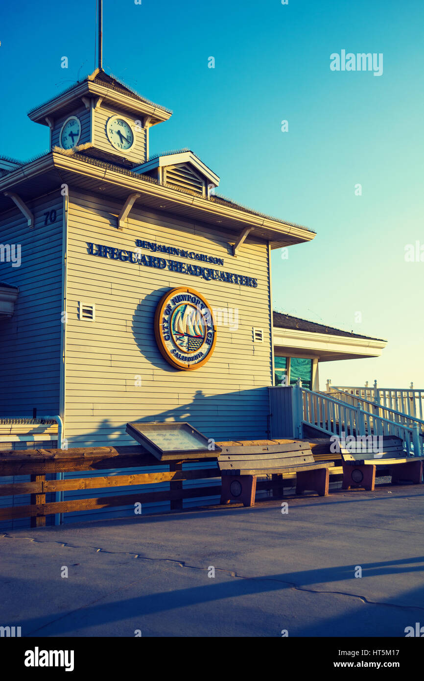 Newport Beach, California - November 02, 2016: Lifeguard Headquarters ...