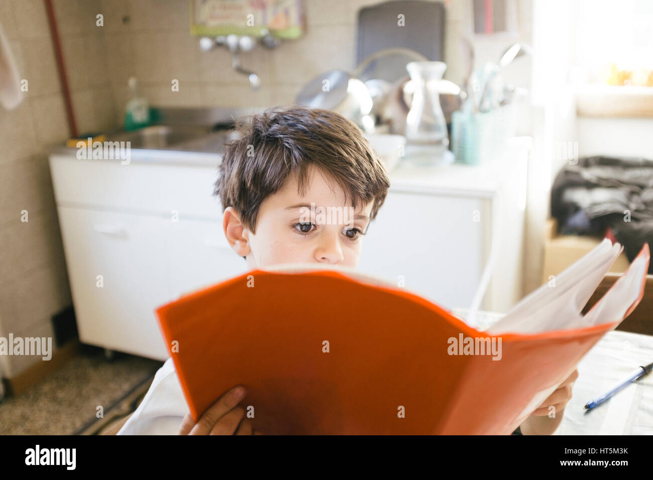 Children do homework Stock Photo - Alamy