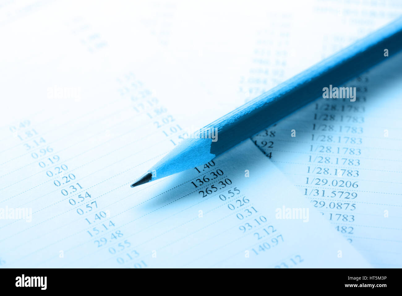 Operating budget and pencil in toning closeup Stock Photo - Alamy