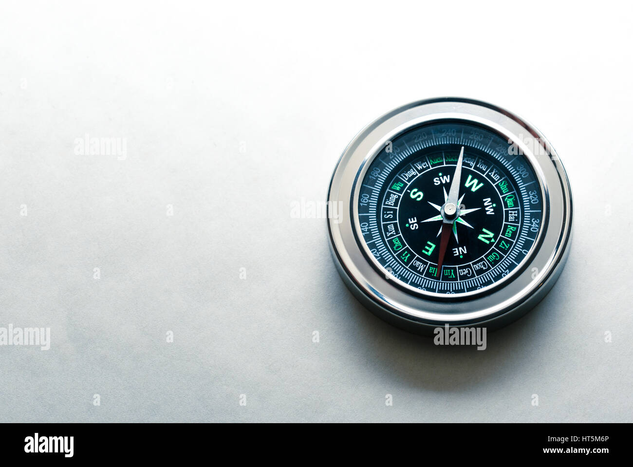 New compass in closeup as single object Stock Photo - Alamy