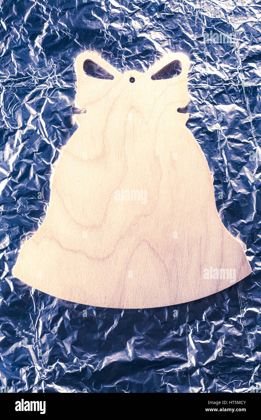 Blank wooden cutting board in bell form Stock Photo - Alamy