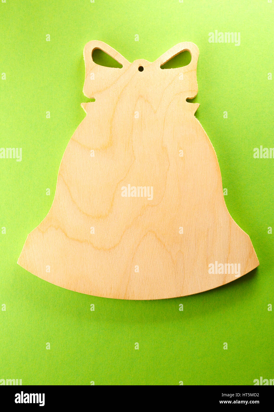 Blank wooden cutting board in bell form Stock Photo - Alamy