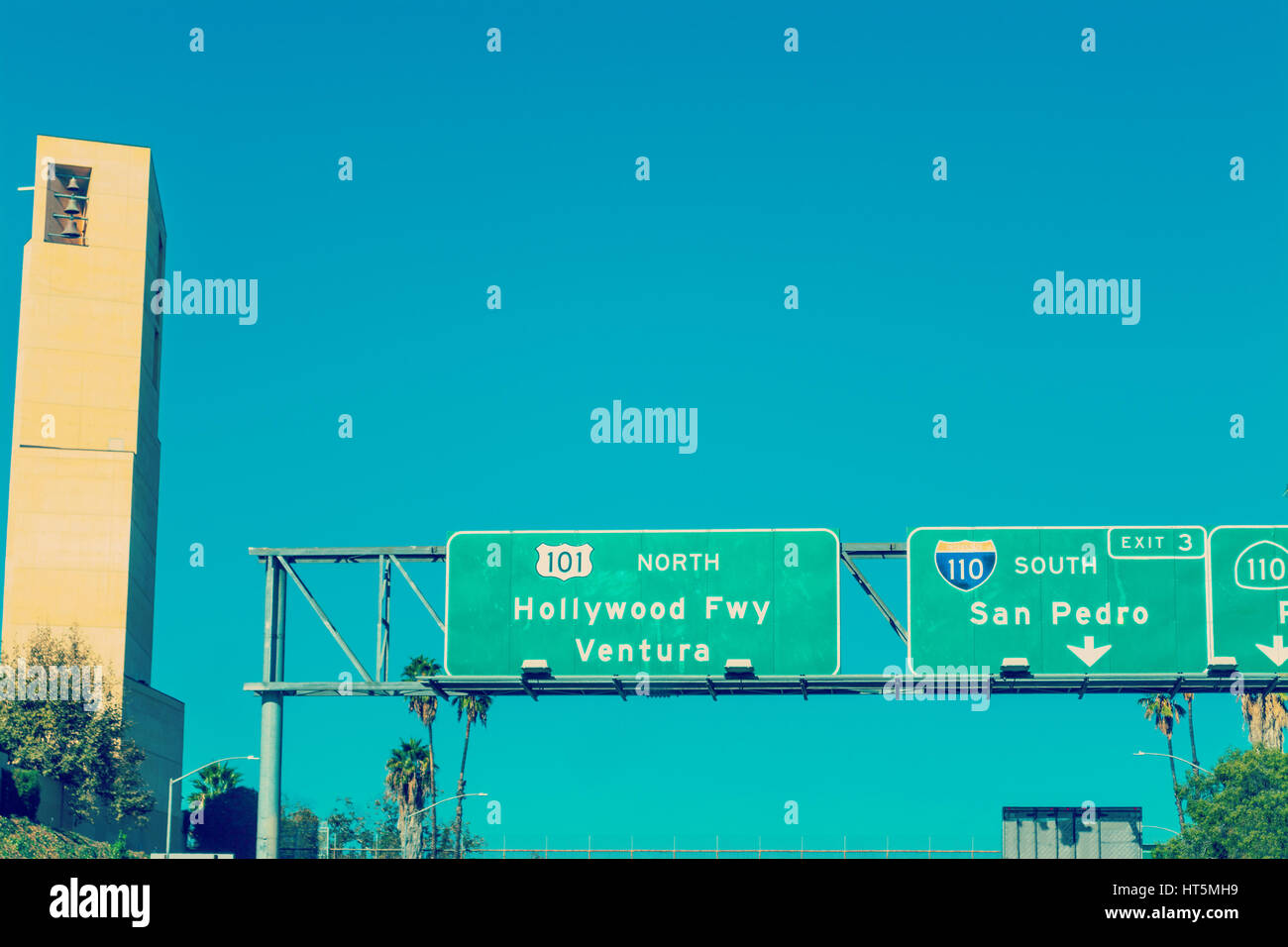 Hollywood freeway hi-res stock photography and images - Alamy