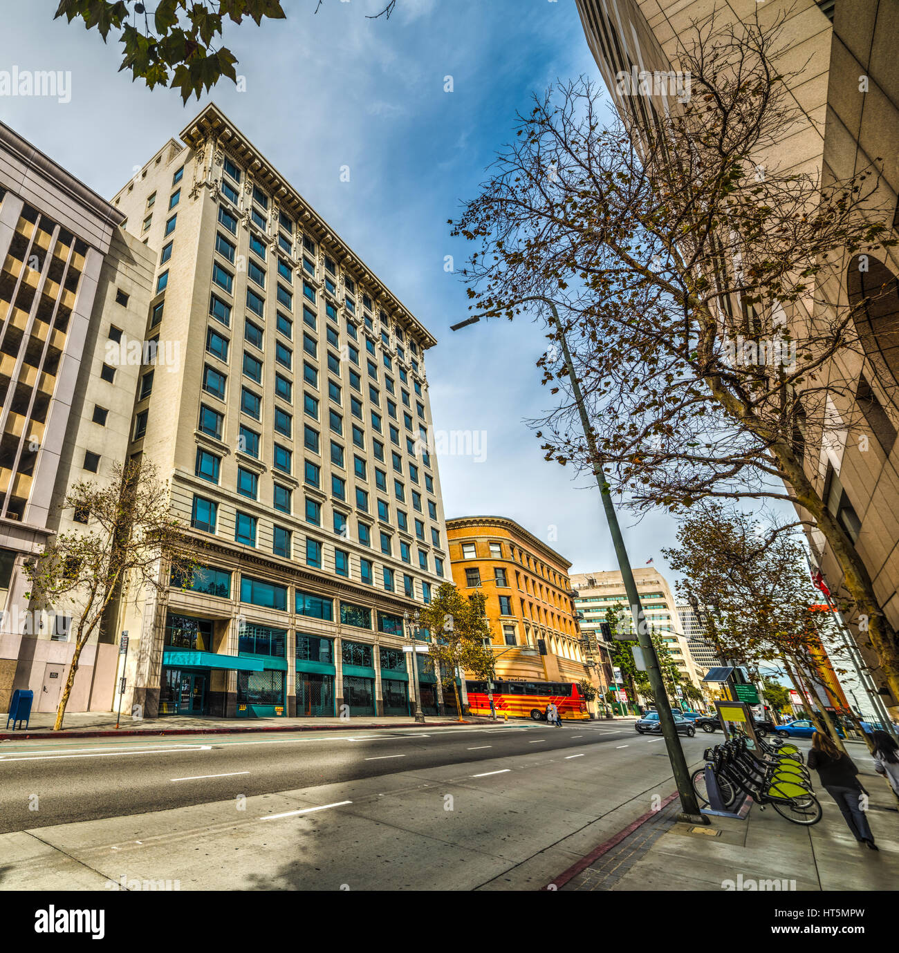 Spring street in downtown Los Angeles, California Stock Photo - Alamy
