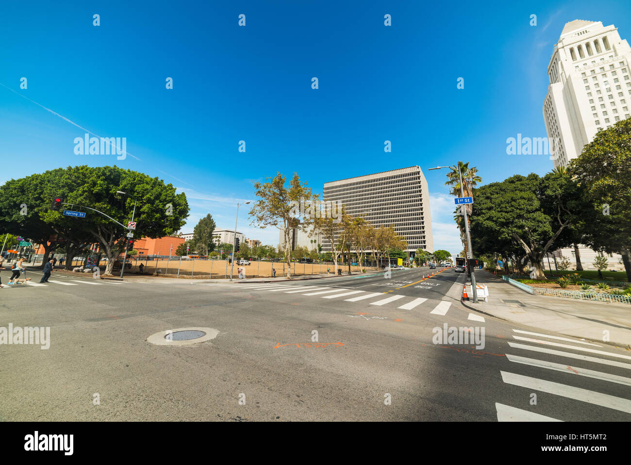 Los ángeles spring skyline hi-res stock photography and images - Alamy