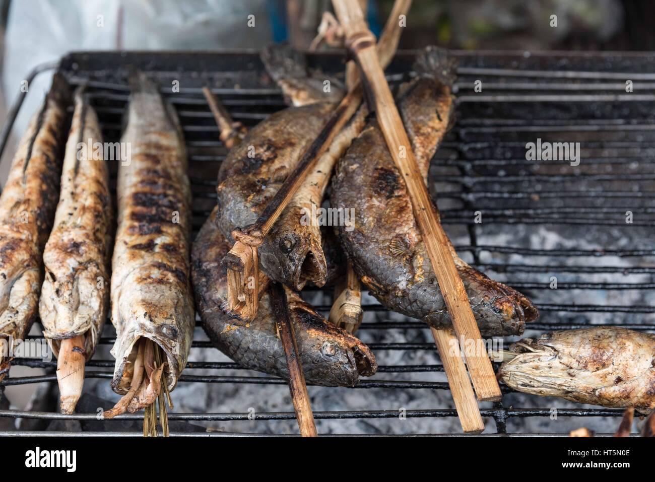 Skewered fish hi-res stock photography and images - Alamy