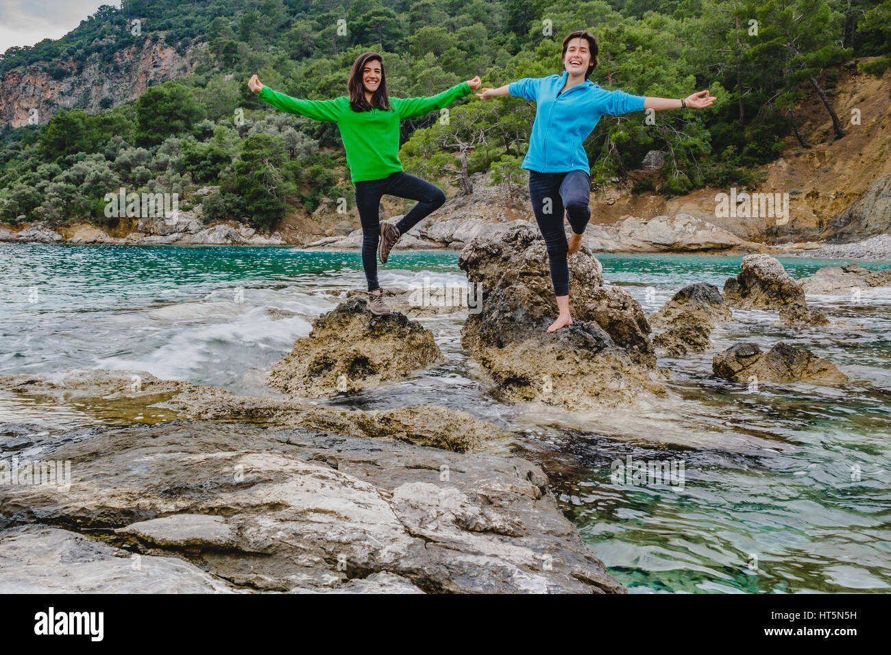 Water yoga poses hi-res stock photography and images - Alamy