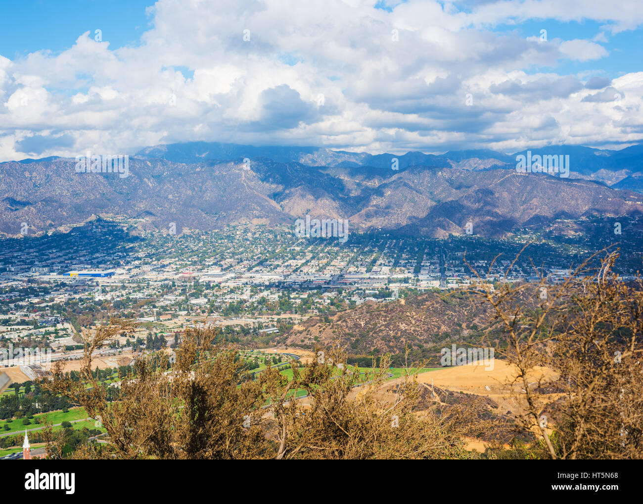 Los Angeles seen from Mount Lee, California Stock Photo - Alamy