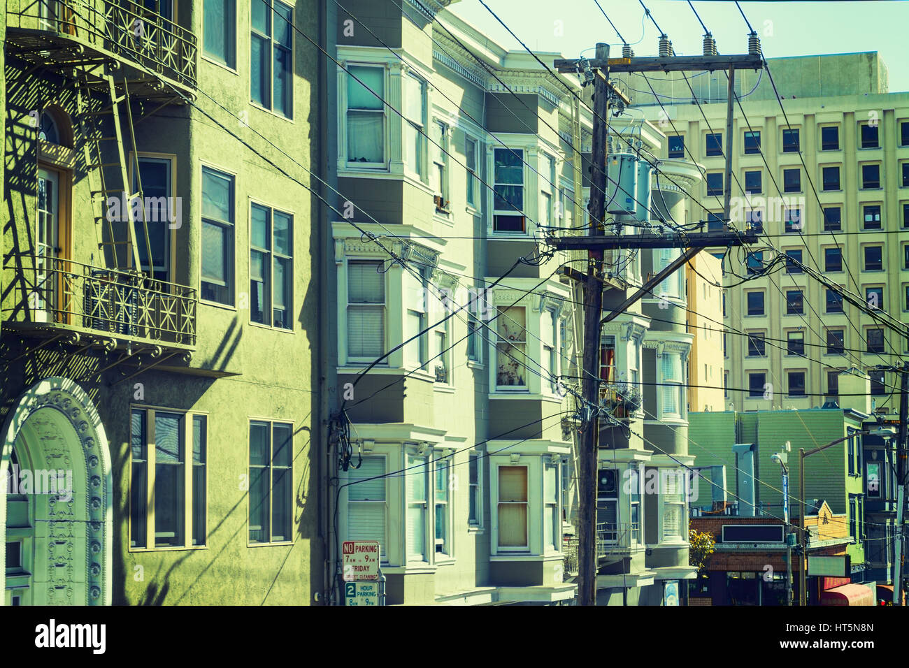 Electrical wires in San Francisco, California Stock Photo - Alamy