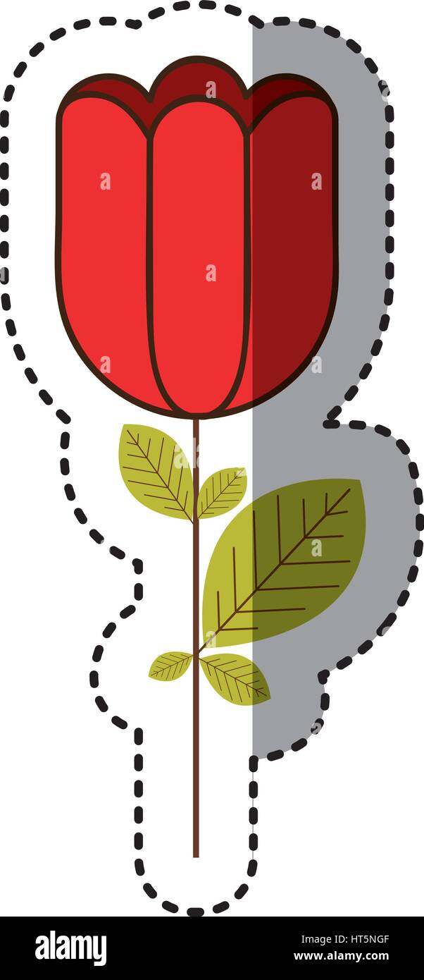 red rose with square petals icon Stock Vector Image & Art - Alamy