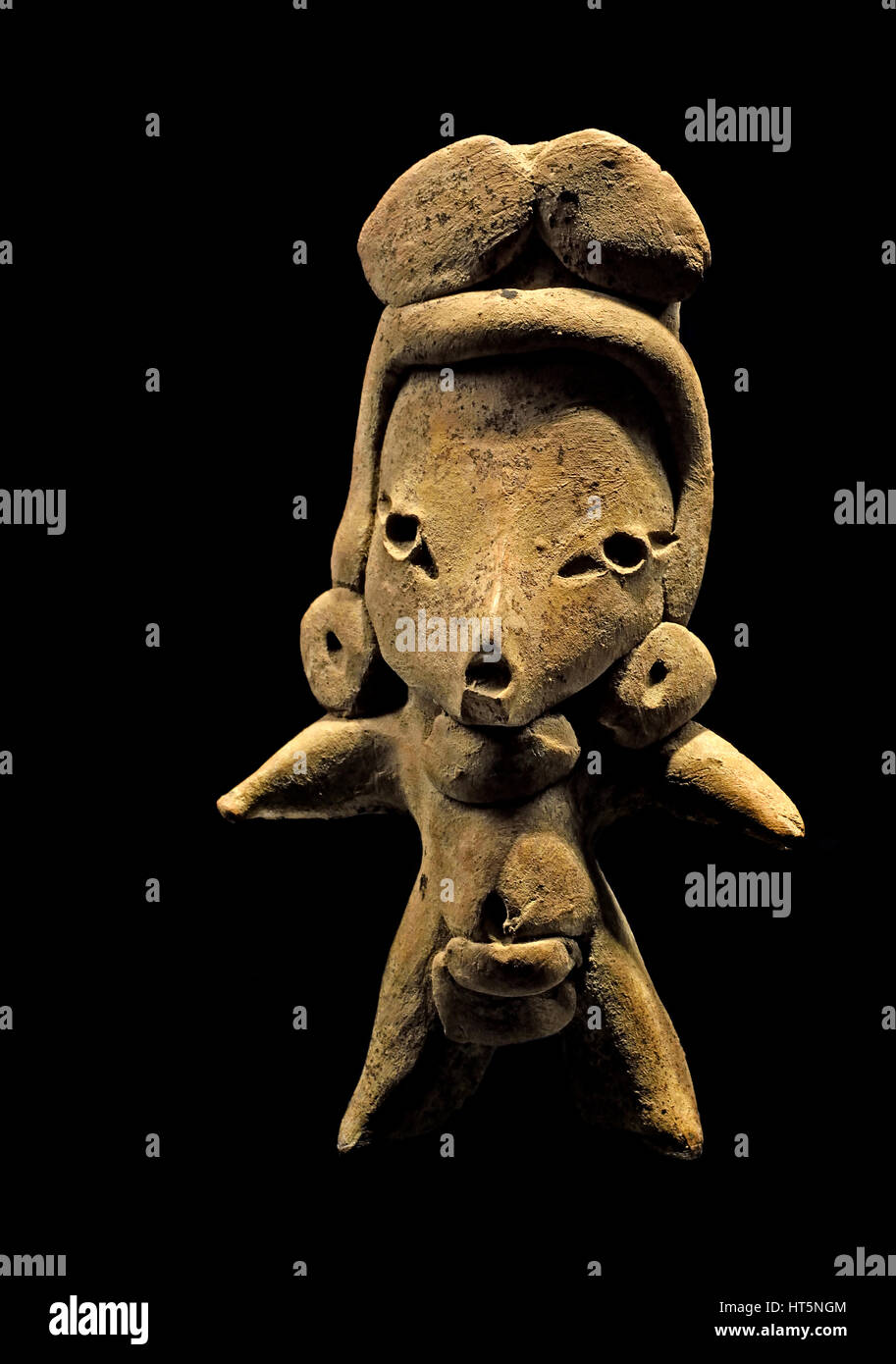 Clay figure pre classic Mexico Puebla Chalchicomula (district) Aljojuca ...