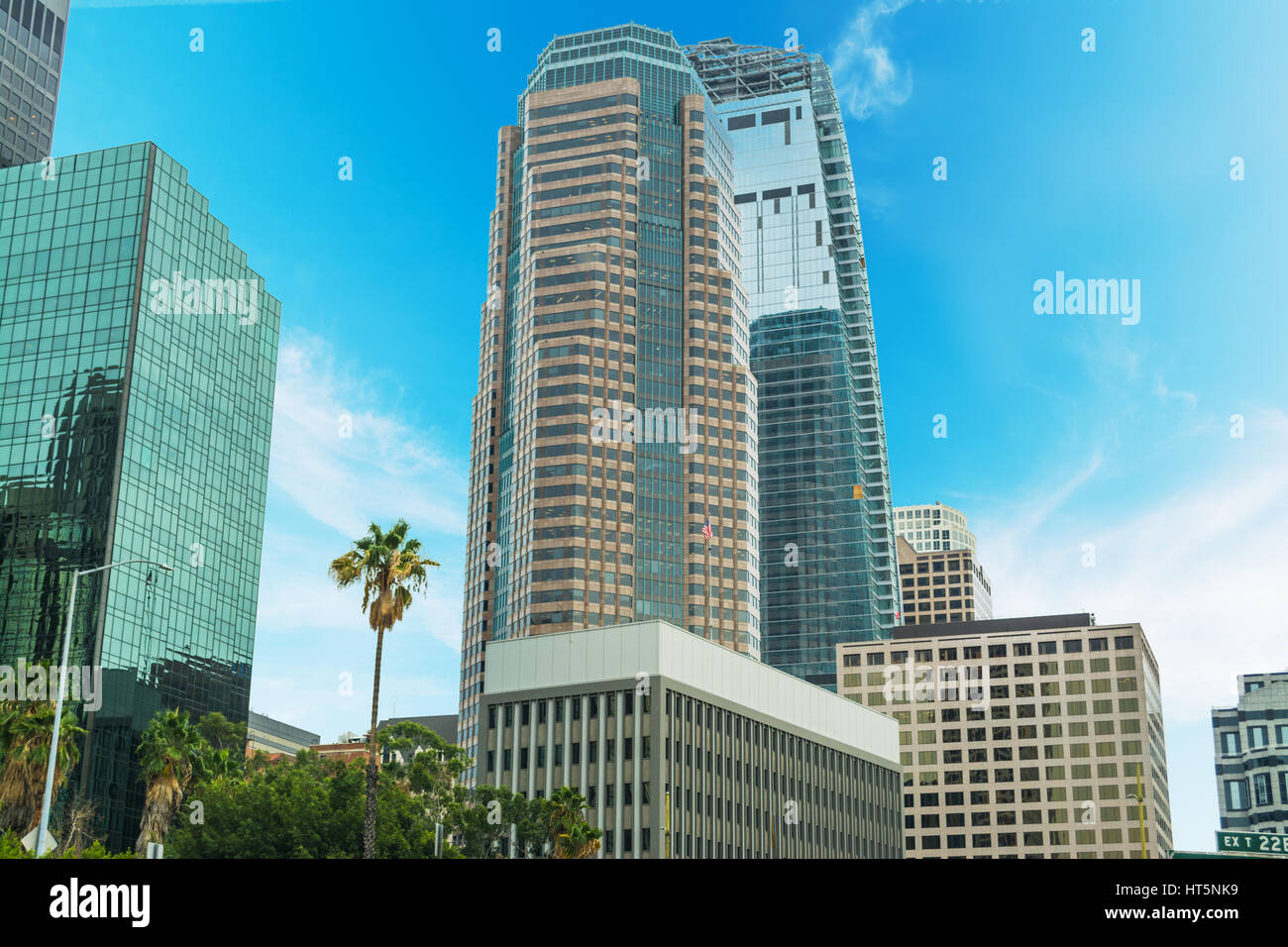 skyscrapers in downtown Los Angeles, California Stock Photo - Alamy