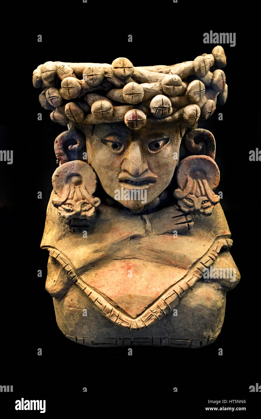 Goddess "13 Snake" clay pot Early Postclassic 1074-1189 Mexico Zaachila ...