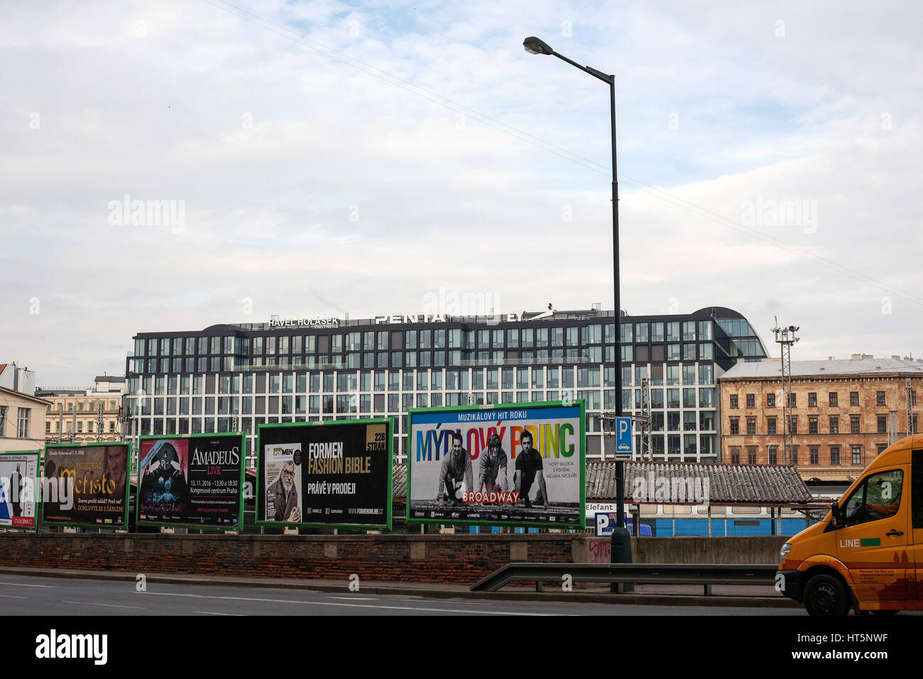 Penta Building, U Bulhara, Masaryk Railway station, Prague Stock Photo ...