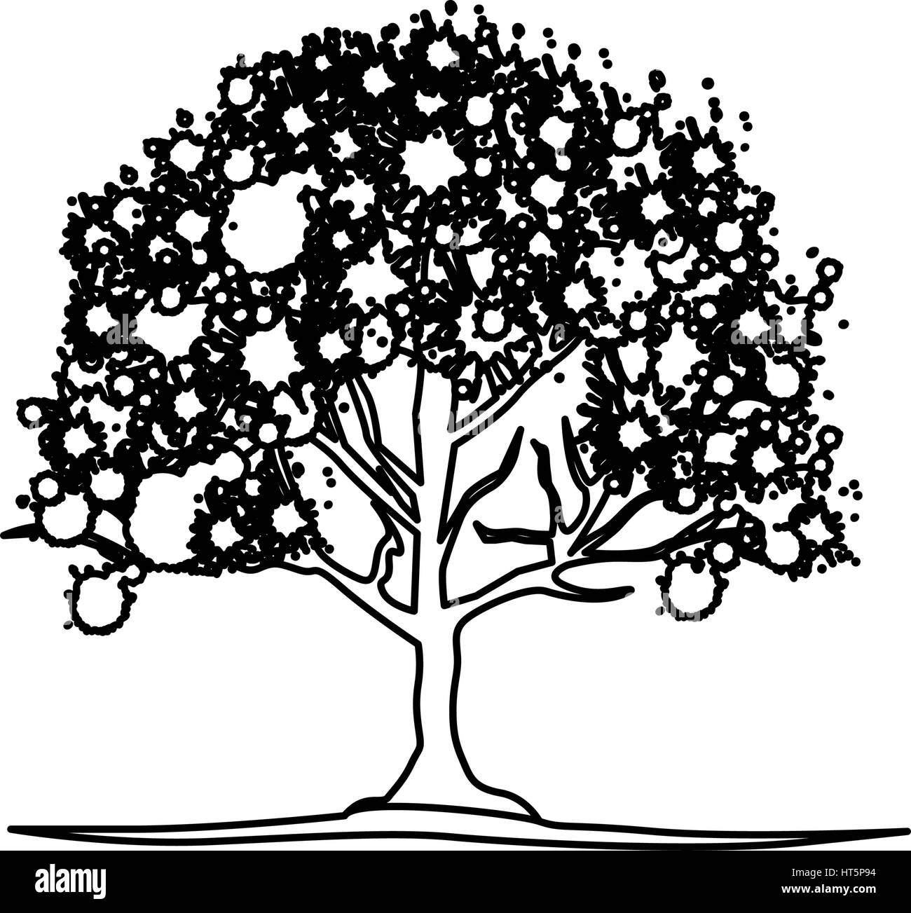 On a tree stub Black and White Stock Photos & Images - Alamy