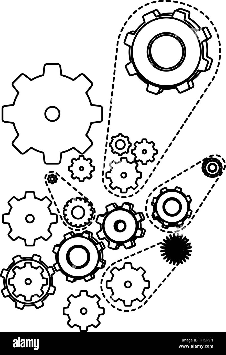 figure gears signs icon Stock Vector Image & Art - Alamy