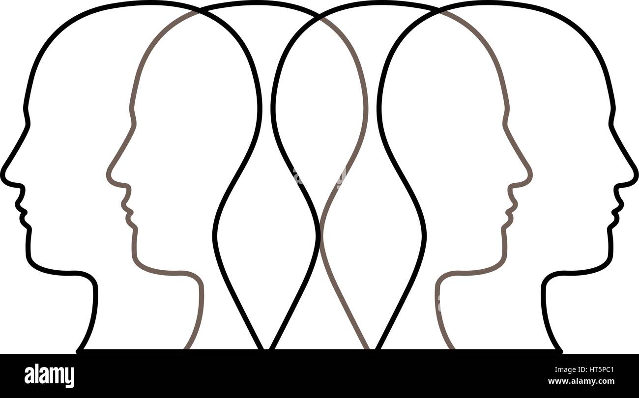 figure contour humans icon Stock Vector Image & Art - Alamy