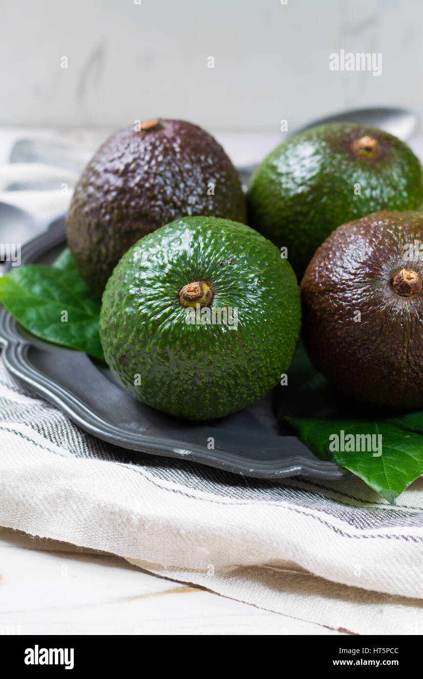 Green fresh avocado from organic avocado plantation - healthy food ...