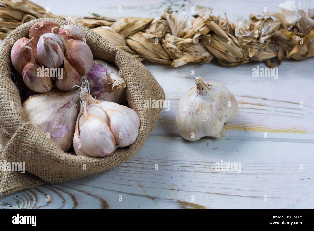 Garlic. Dried French garlic. Red garlic. Violet garlic.Garlic ...