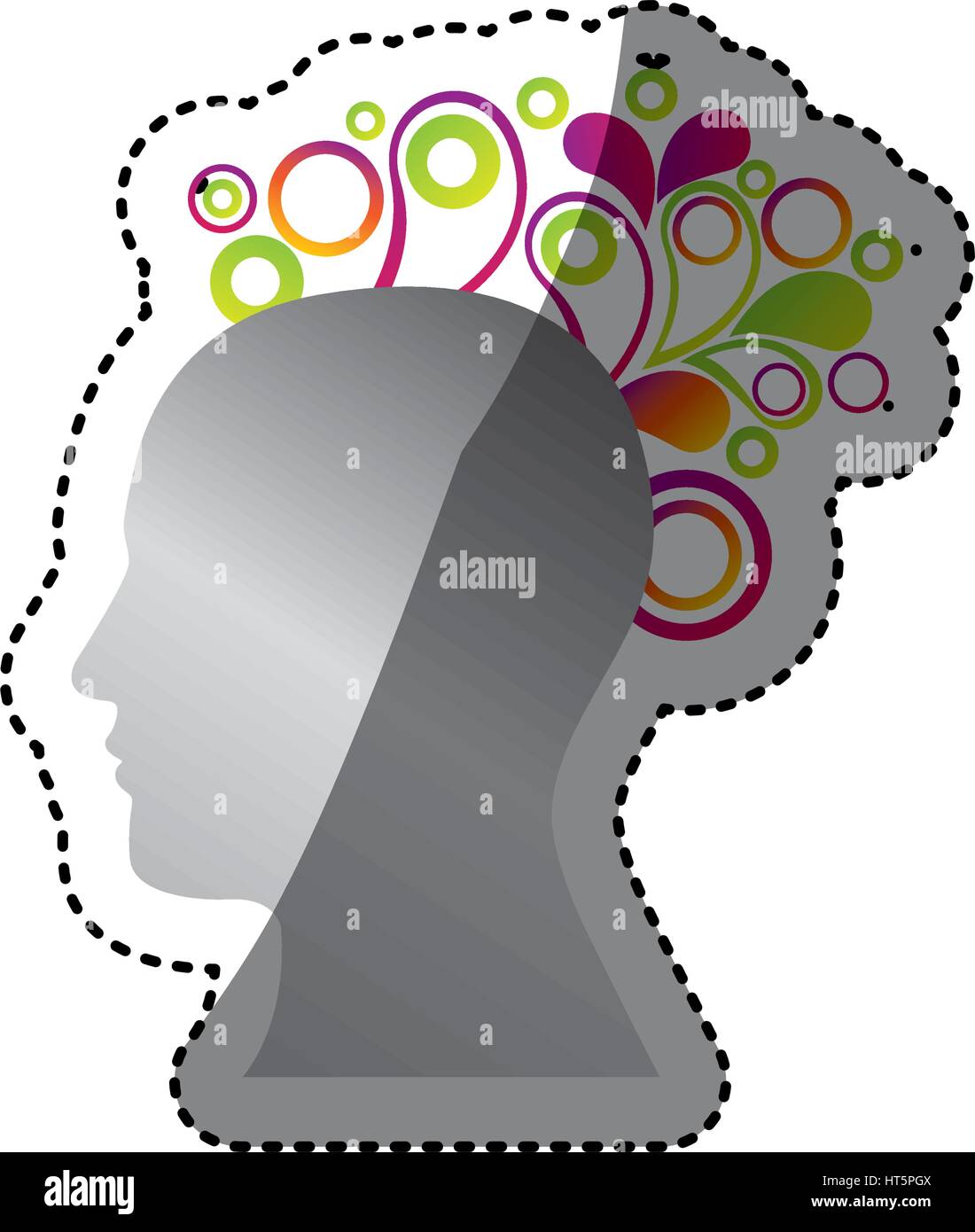silver contour human with figures icon Stock Vector Image & Art - Alamy