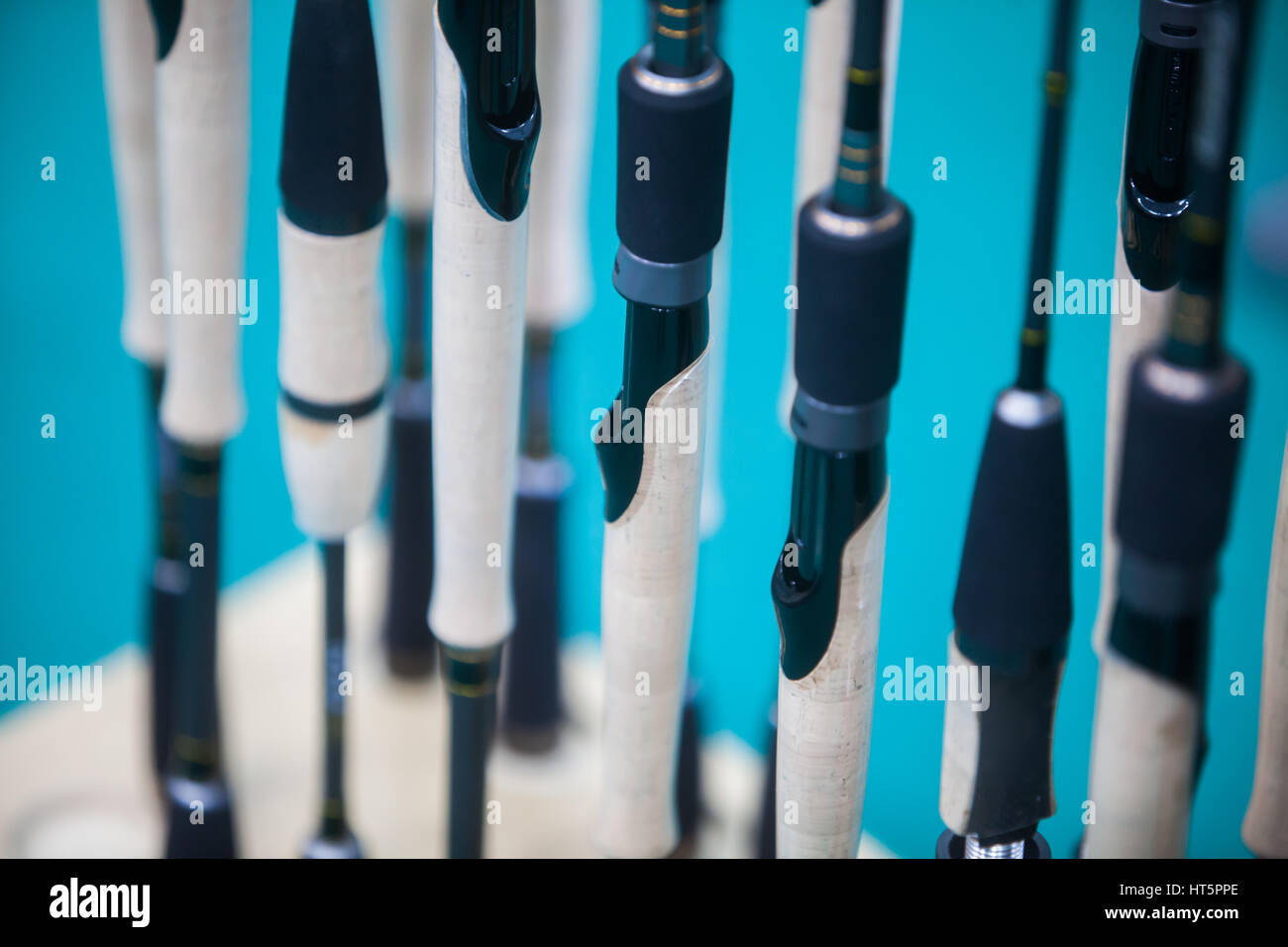 Multiple fishing rods hi-res stock photography and images - Alamy