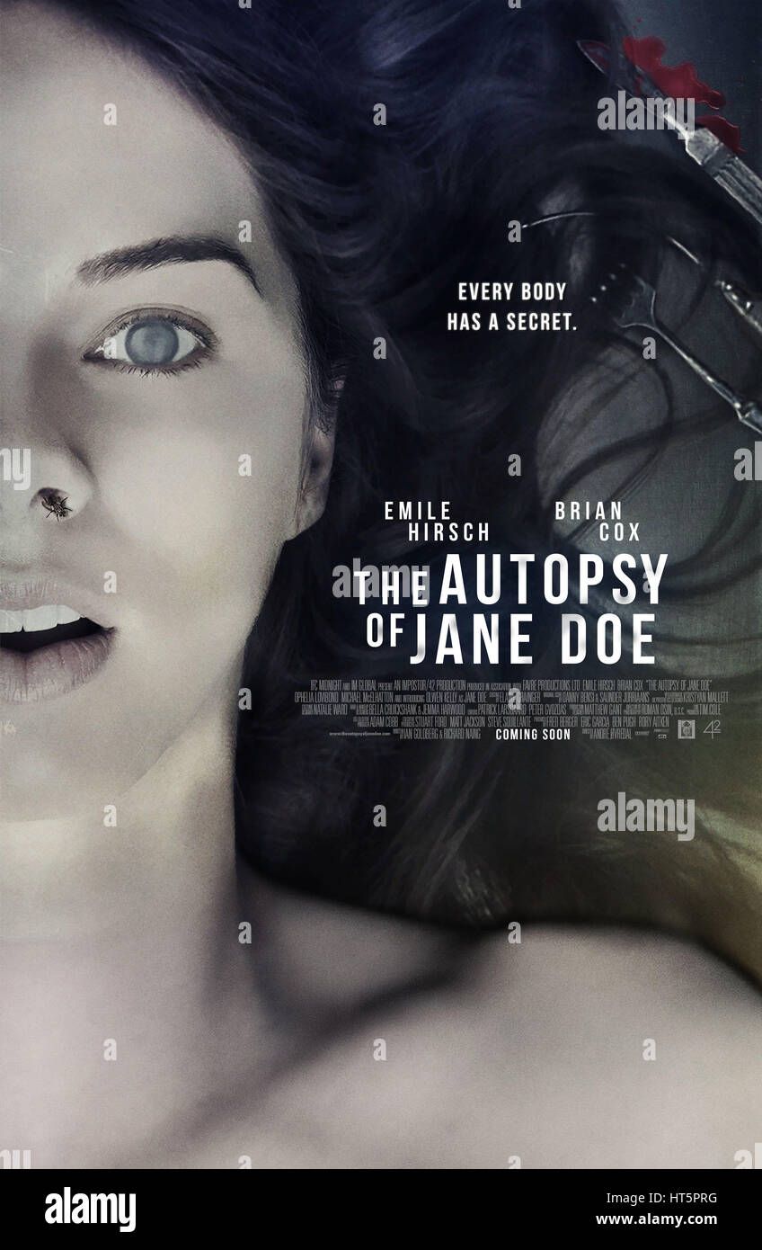 THE AUTOPSY OF JANE DOE, poster, Olwen Catherine Kelly, 2016. ©IFC ...