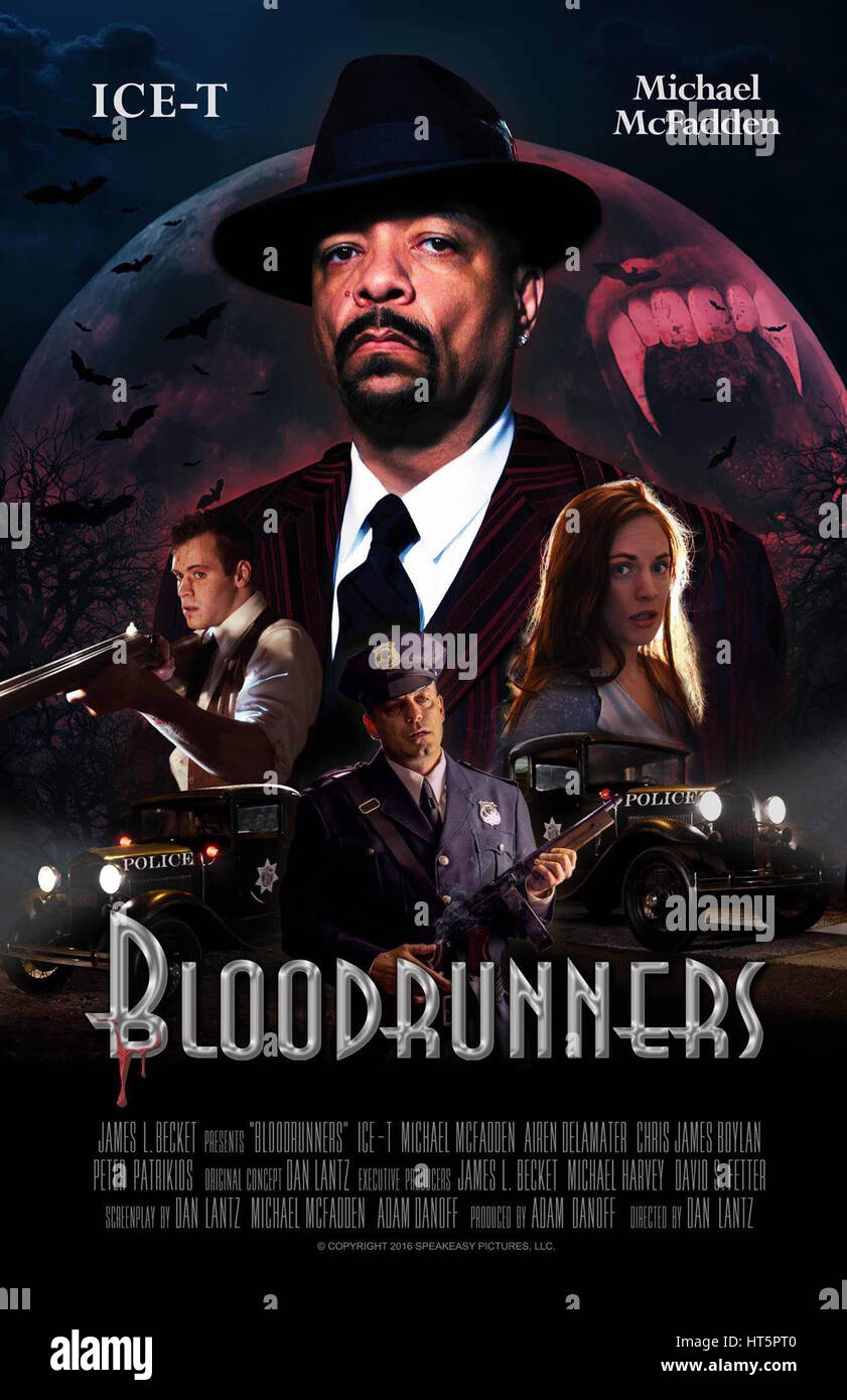 BLOODRUNNERS, poster, Ice-T (top), bottom from left: Chris James Boylan ...