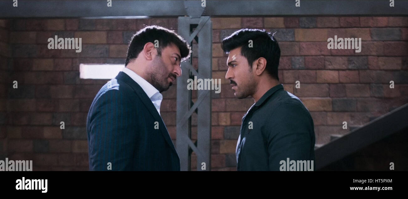 DHRUVA, from left: Arvind Swamy, Ram Charan, 2016. ©Geetha Arts ...