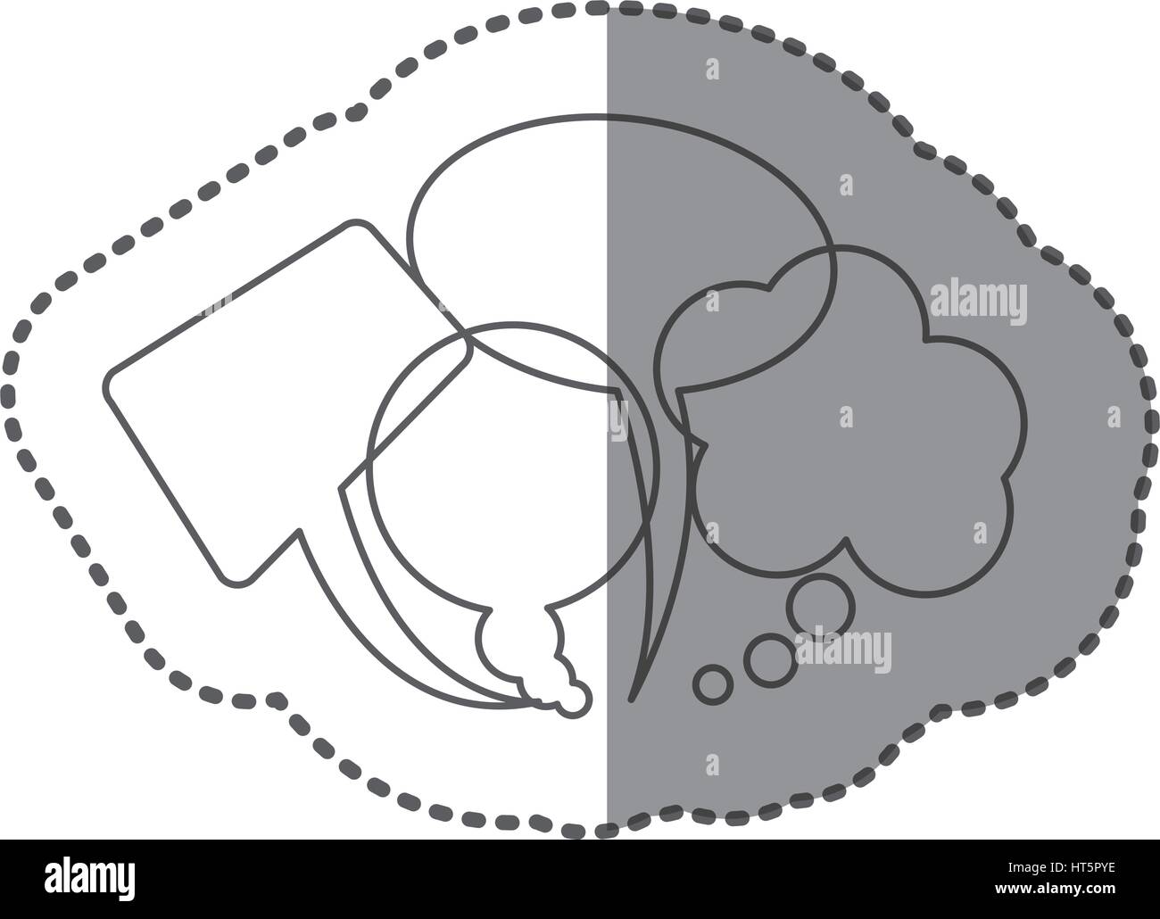 Speech bubble types hi-res stock photography and images - Alamy