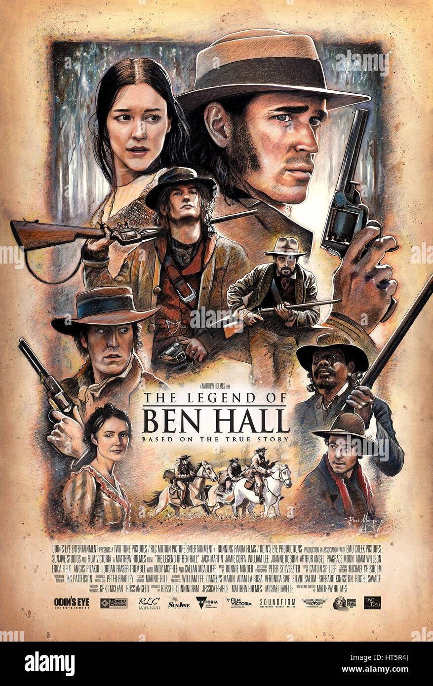 THE LEGEND OF BEN HALL, poster, clockwise from bottom left: Lauren ...